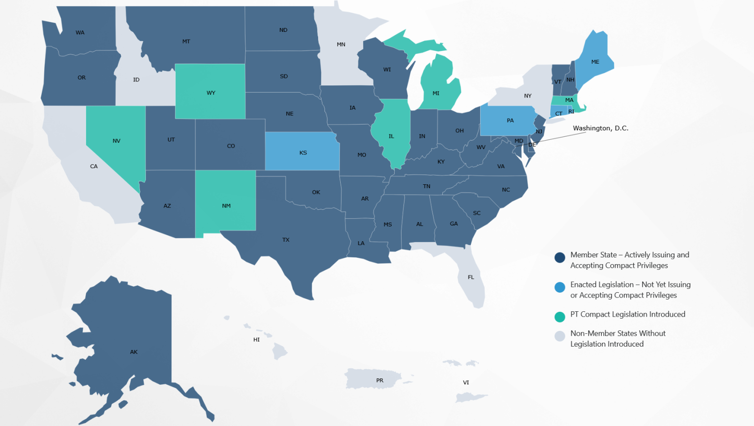 Physical Therapy (PT) Compact State Participation - CCI | Home